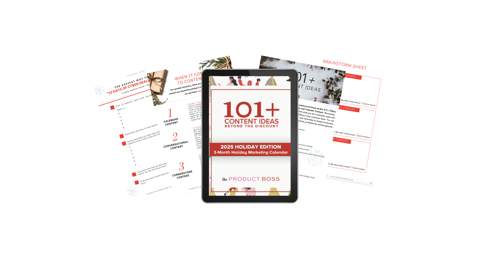 101+ Content Ideas Beyond the Discount Holiday Edition || The Product Boss